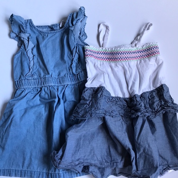 GAP | Dresses | 2 Girls Gap Summer Dresses 3t Denim Toddler Kids | Poshmark